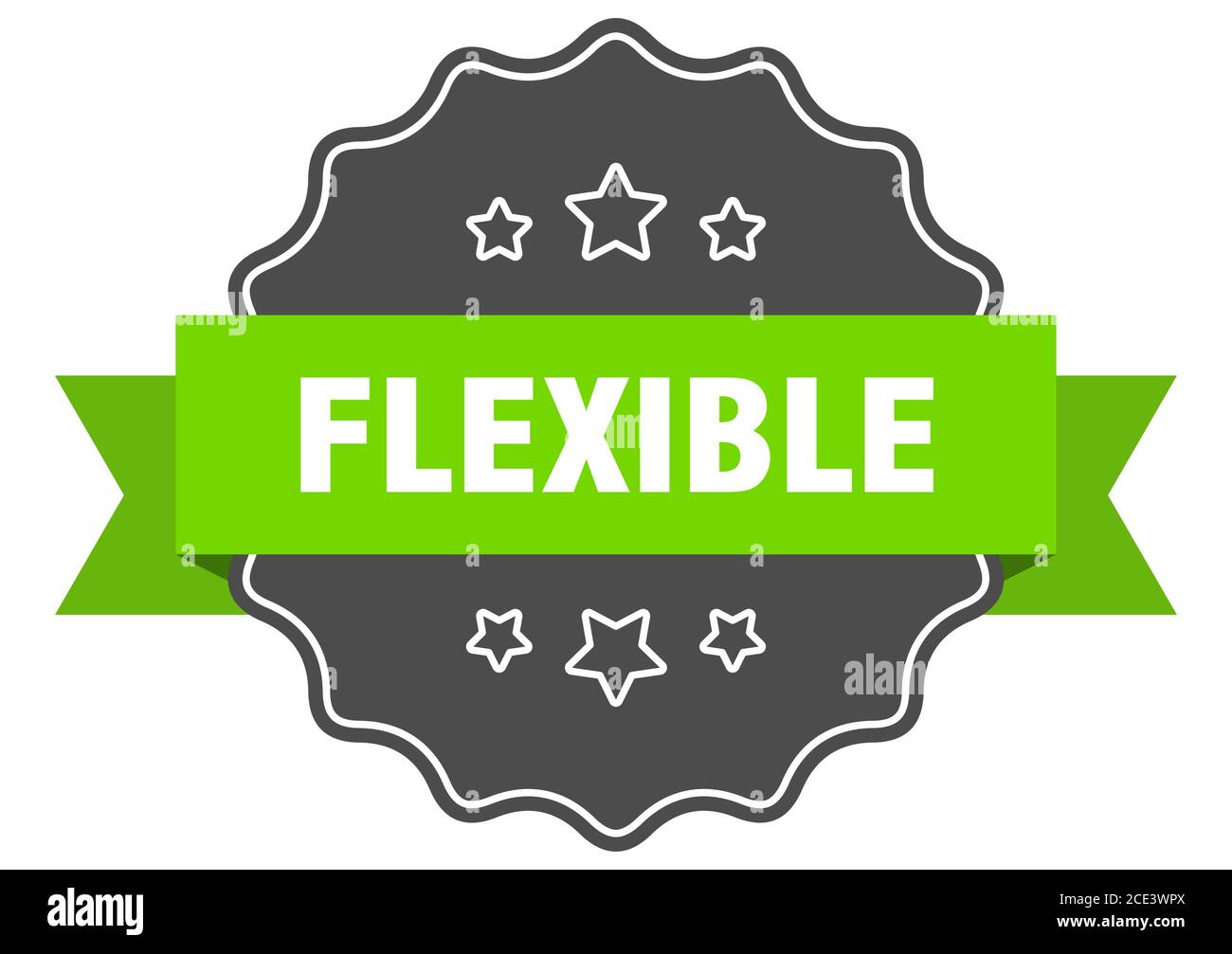 flexible label. flexible isolated seal. Retro sticker sign Stock Vector ...