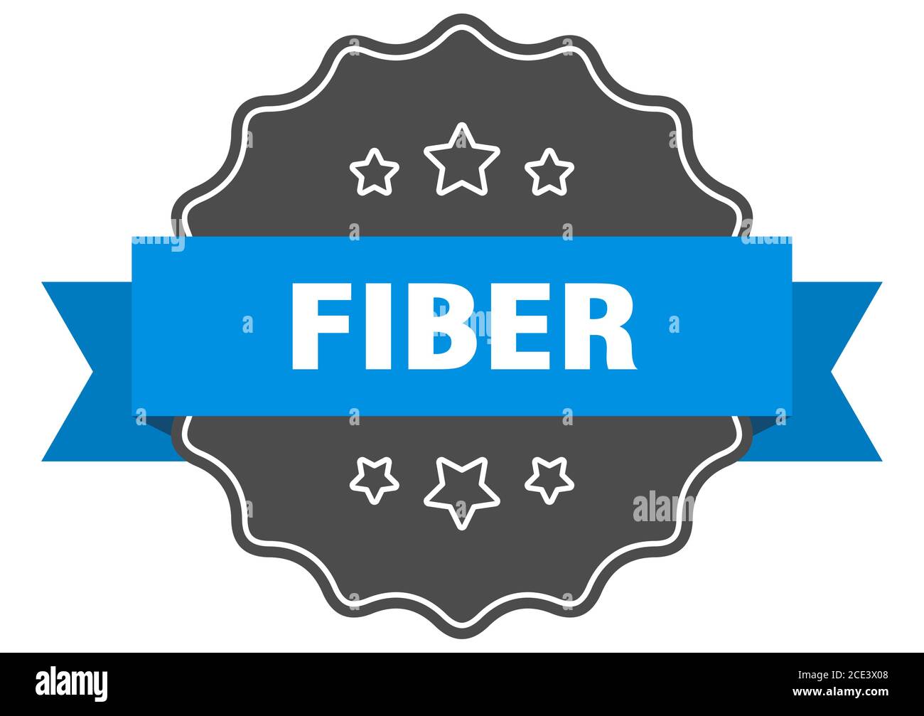 fiber label. fiber isolated seal. Retro sticker sign Stock Vector Image ...