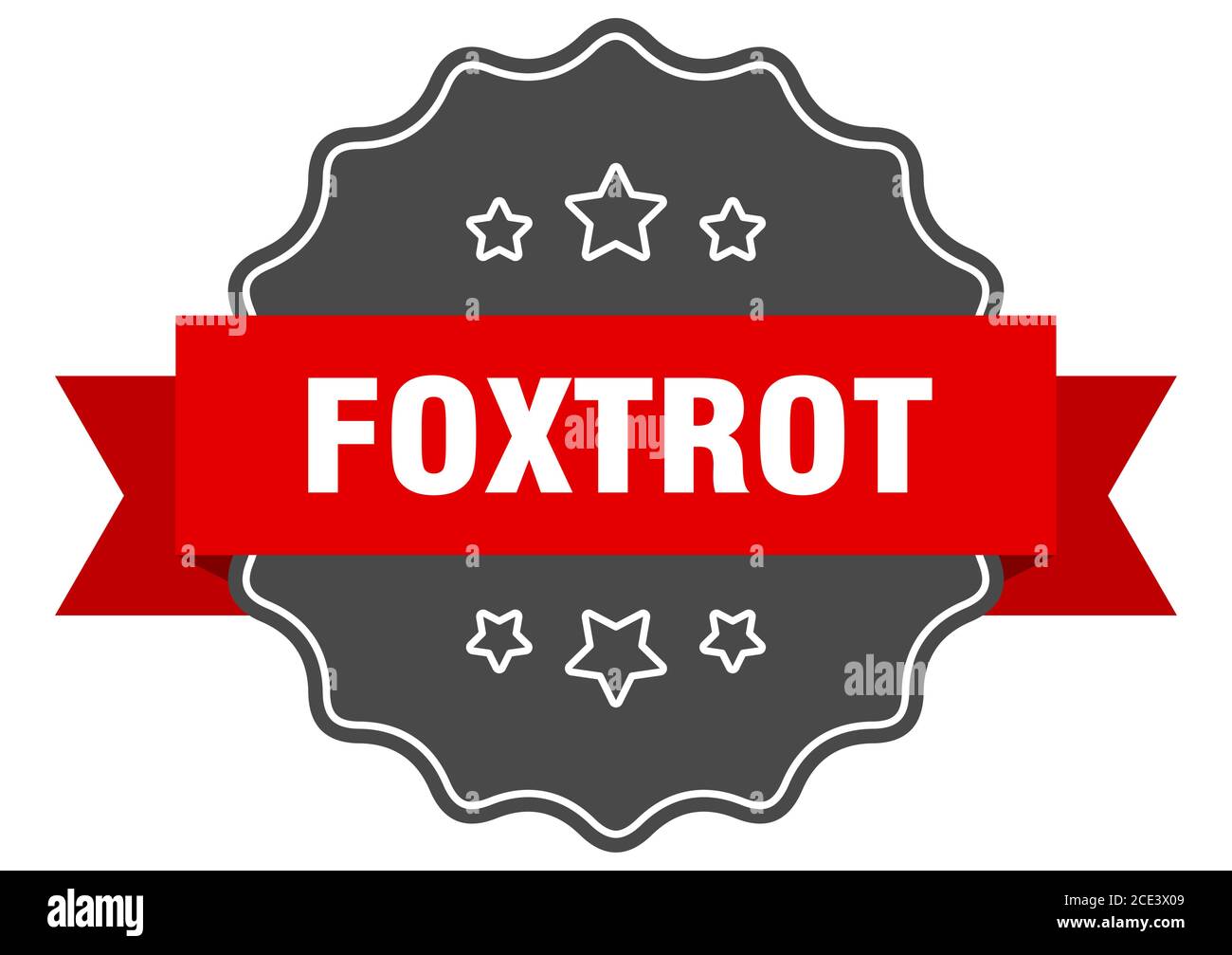 foxtrot label. foxtrot isolated seal. Retro sticker sign Stock Vector ...