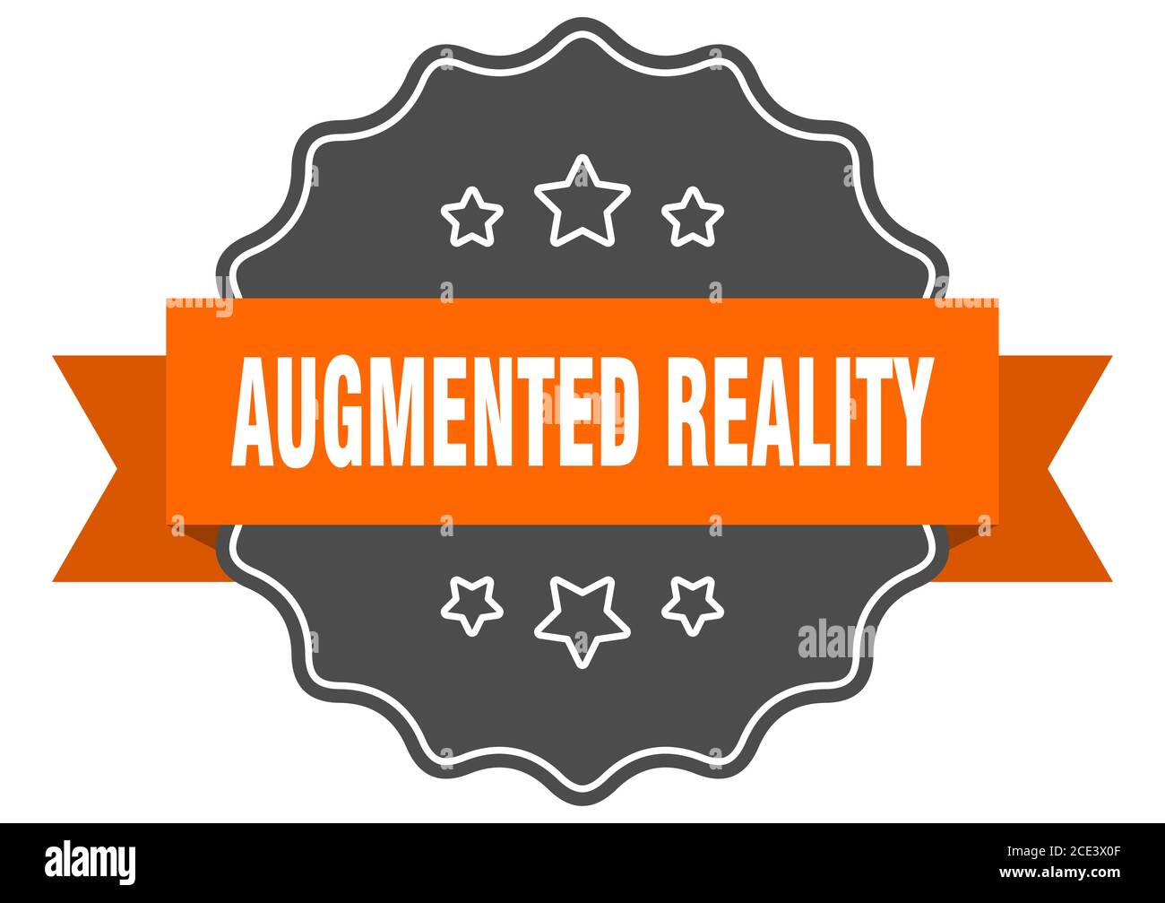 augmented reality label. augmented reality isolated seal. Retro sticker ...