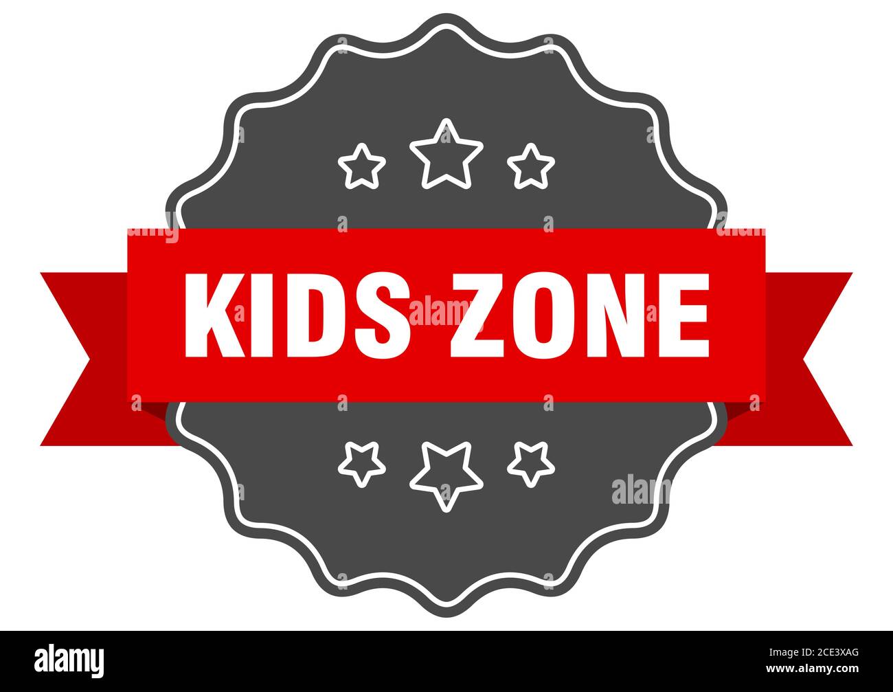 kids zone label. kids zone isolated seal. Retro sticker sign Stock ...