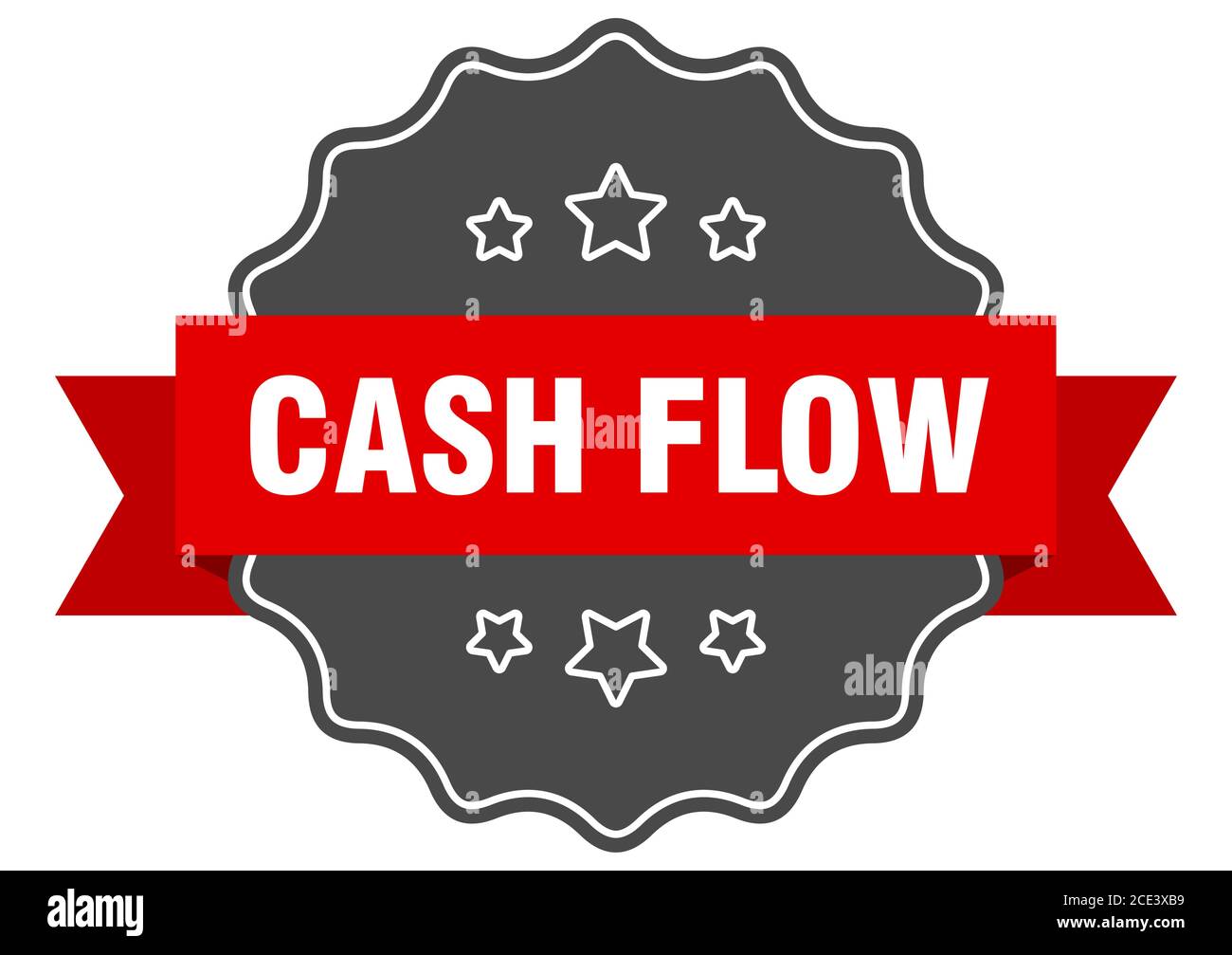 cash flow label. cash flow isolated seal. Retro sticker sign Stock ...