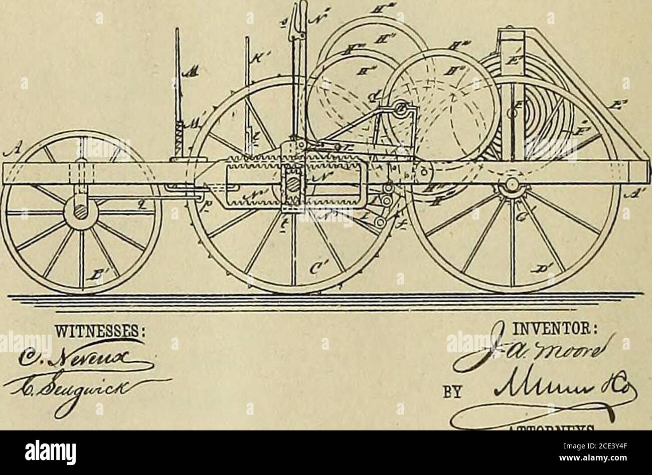 Spring Wheels For Traction Engines High Resolution Stock Photography ...
