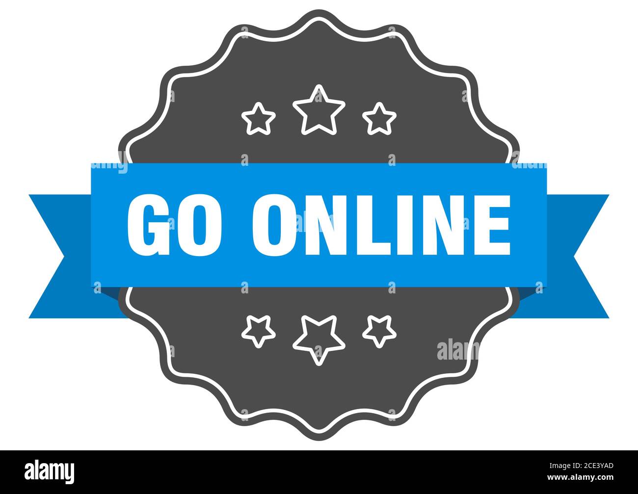 go online label. go online isolated seal. Retro sticker sign Stock ...