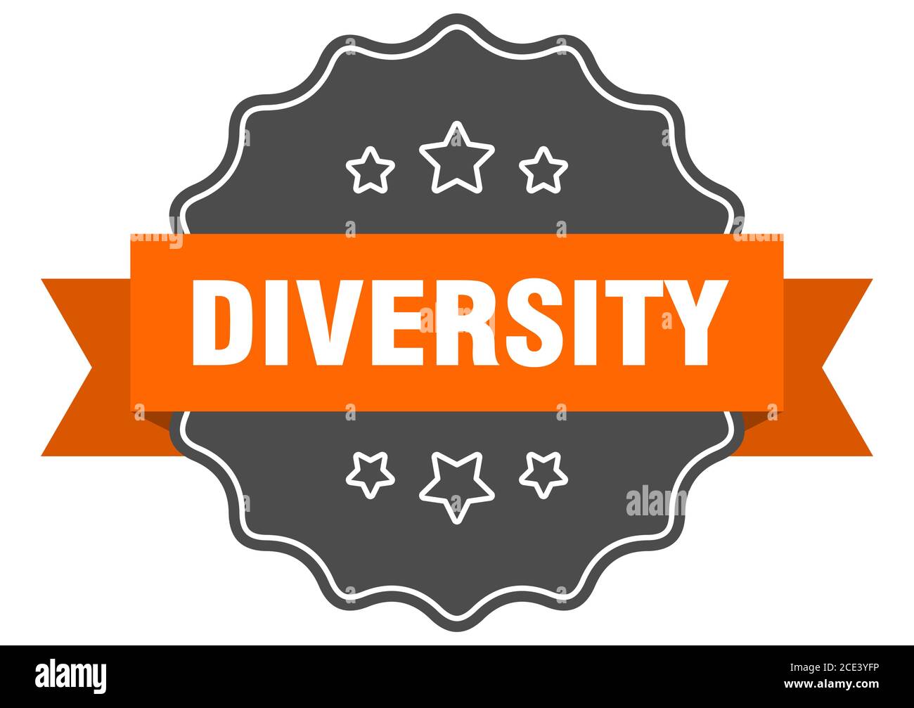 diversity label. diversity isolated seal. Retro sticker sign Stock ...