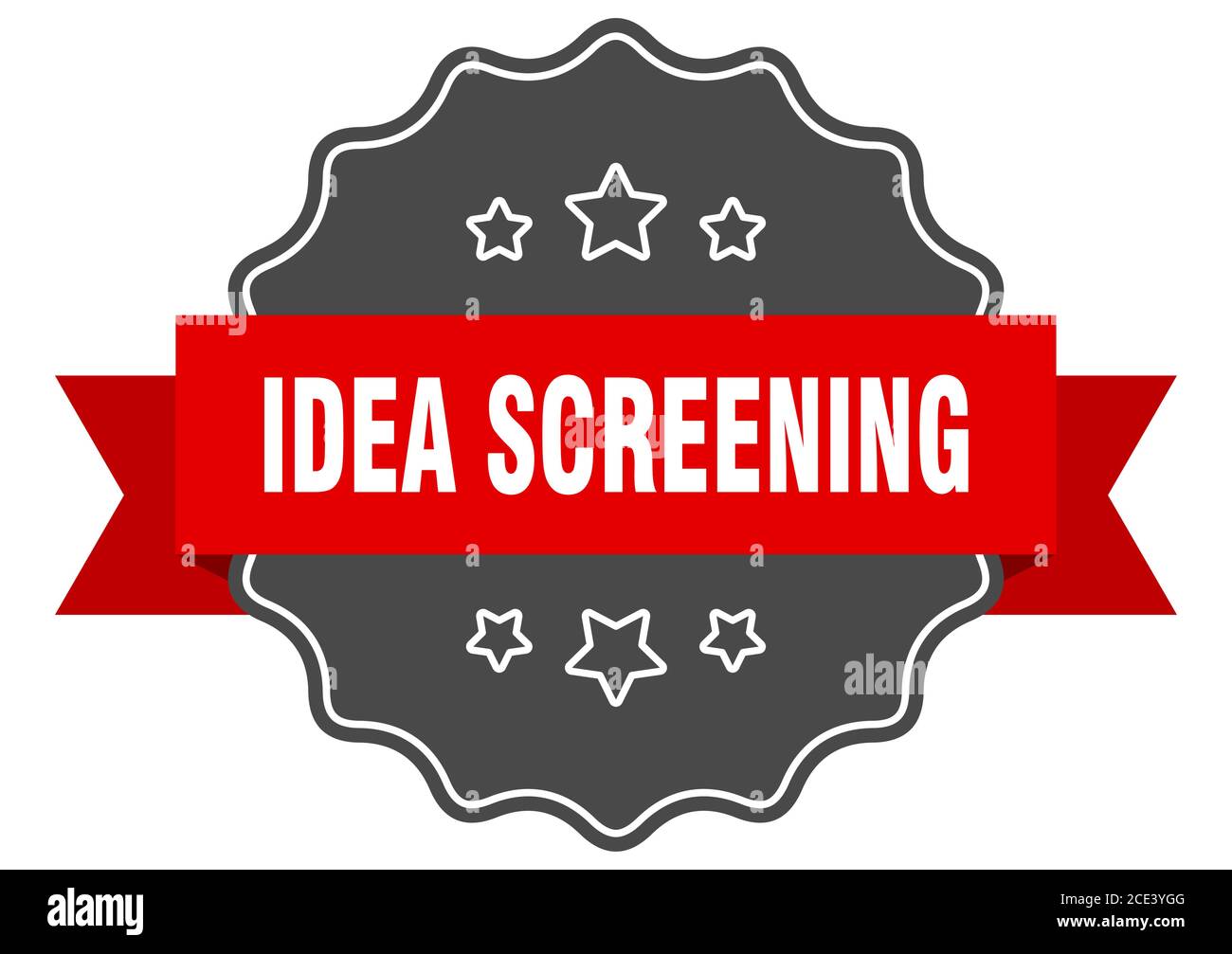 idea screening label. idea screening isolated seal. Retro sticker sign ...