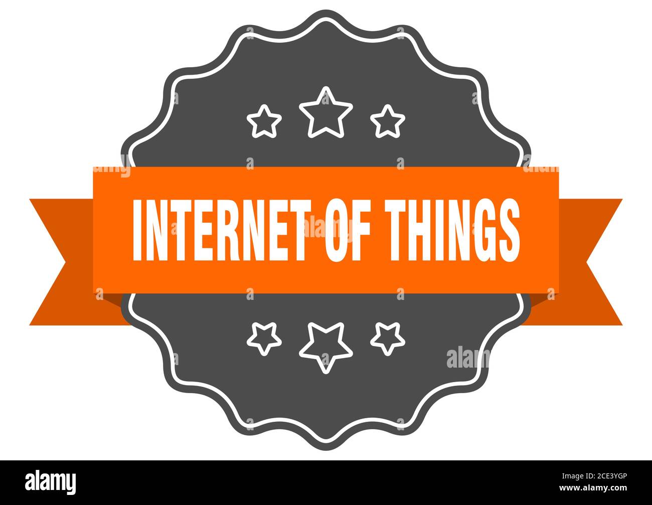 internet of things label. internet of things isolated seal. Retro ...