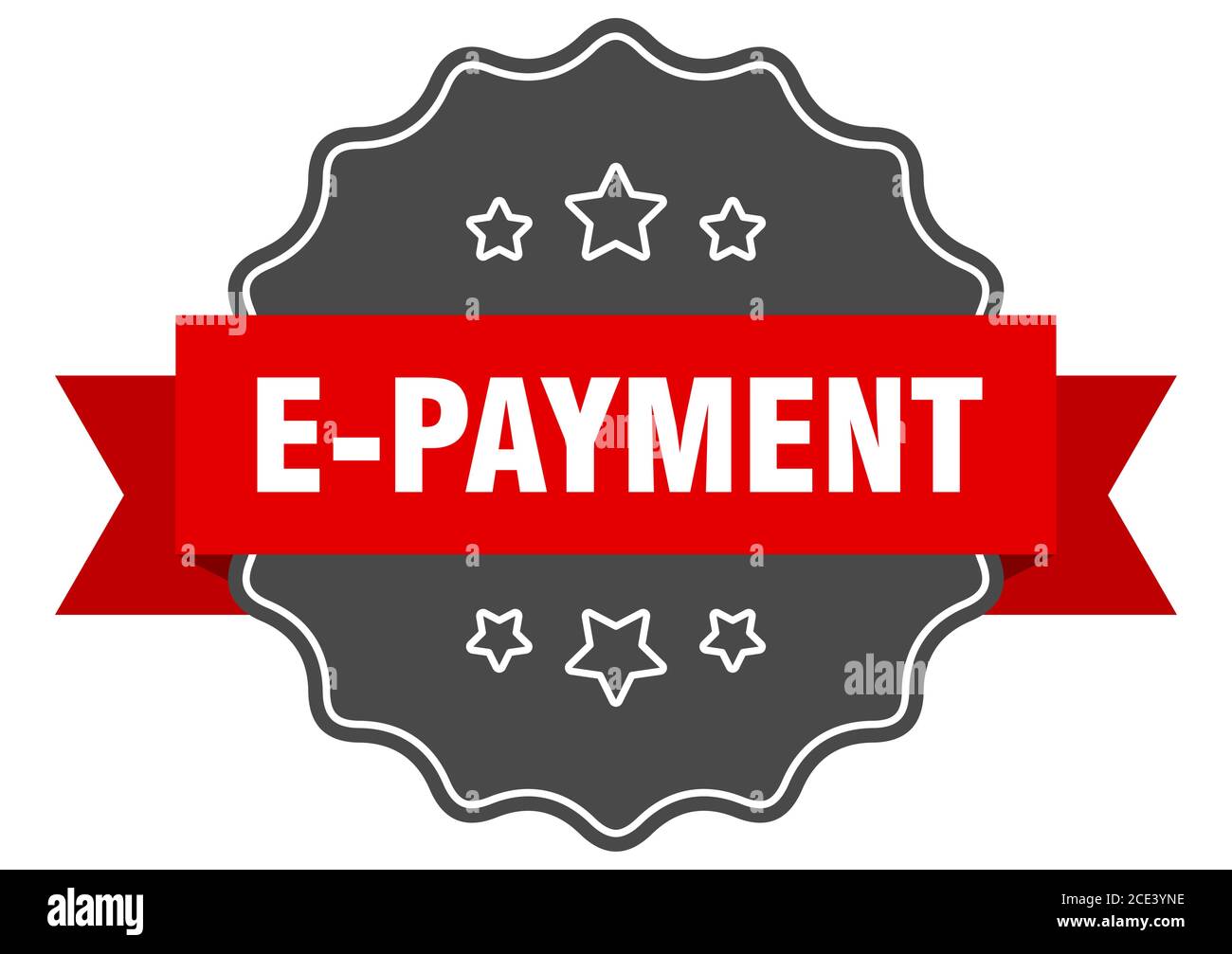 e-payment label. e-payment isolated seal. Retro sticker sign Stock ...