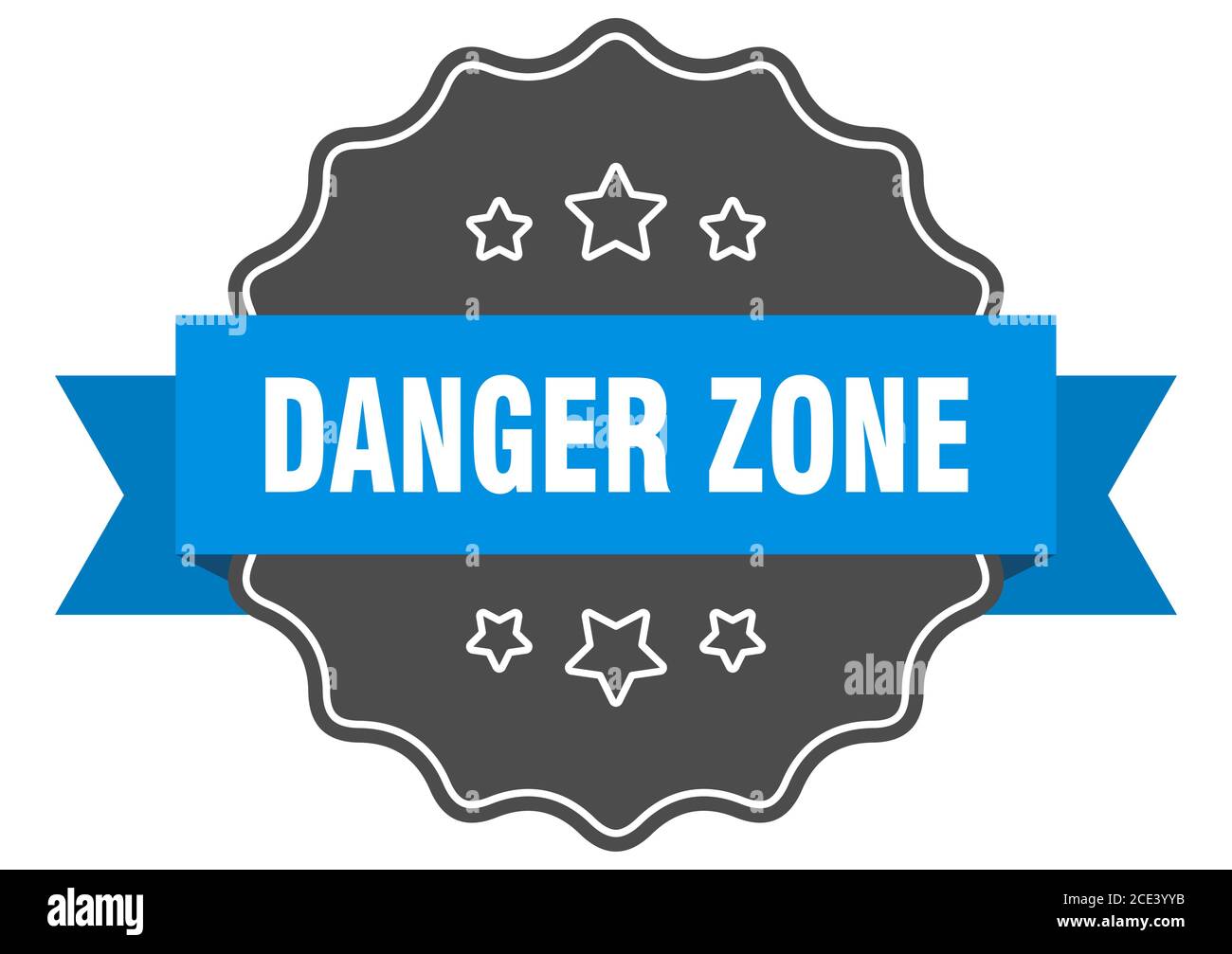 danger zone label. danger zone isolated seal. Retro sticker sign Stock ...