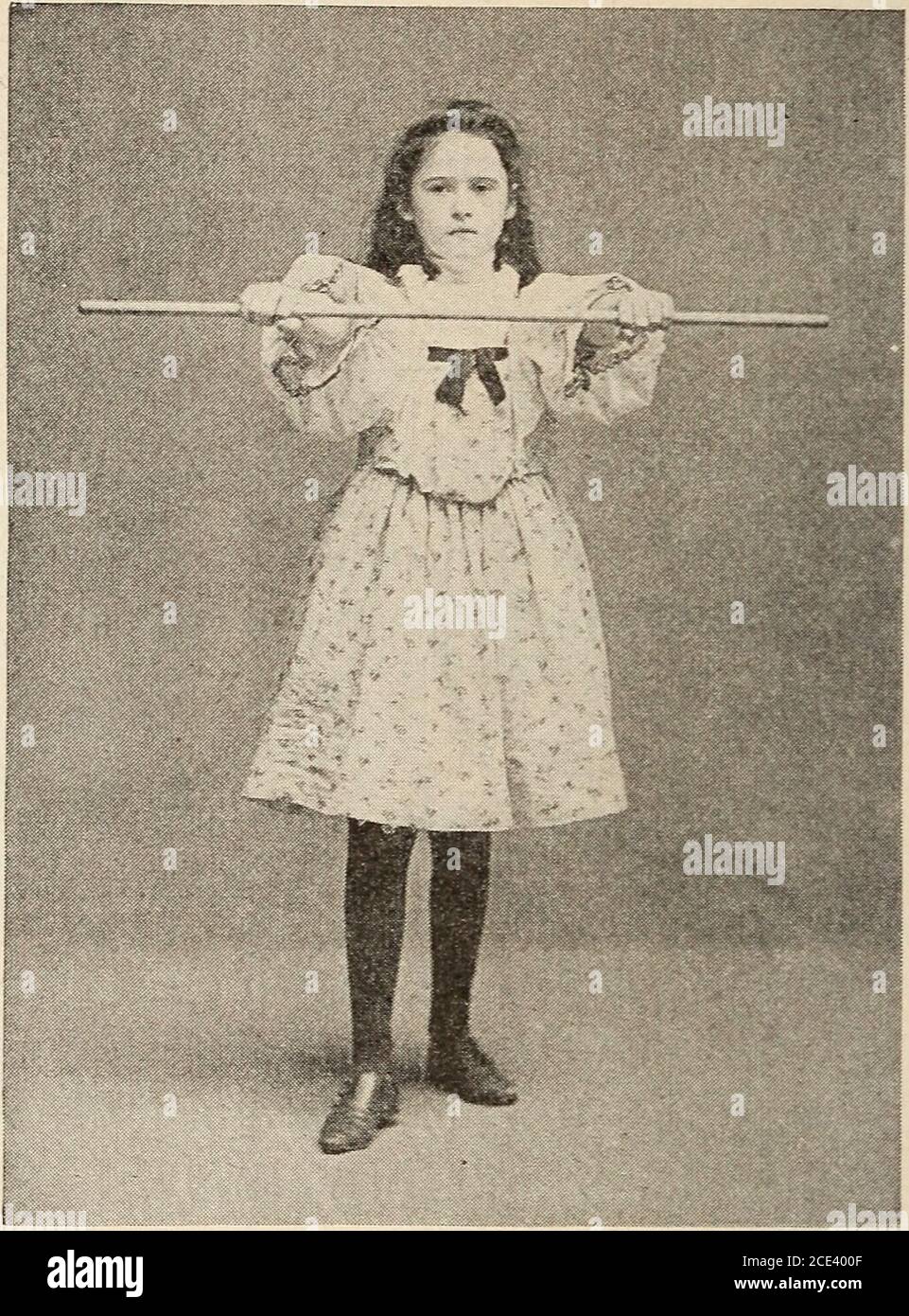 . School gymnastics with light apparatus . Fourth Series, Wands — Boys ...