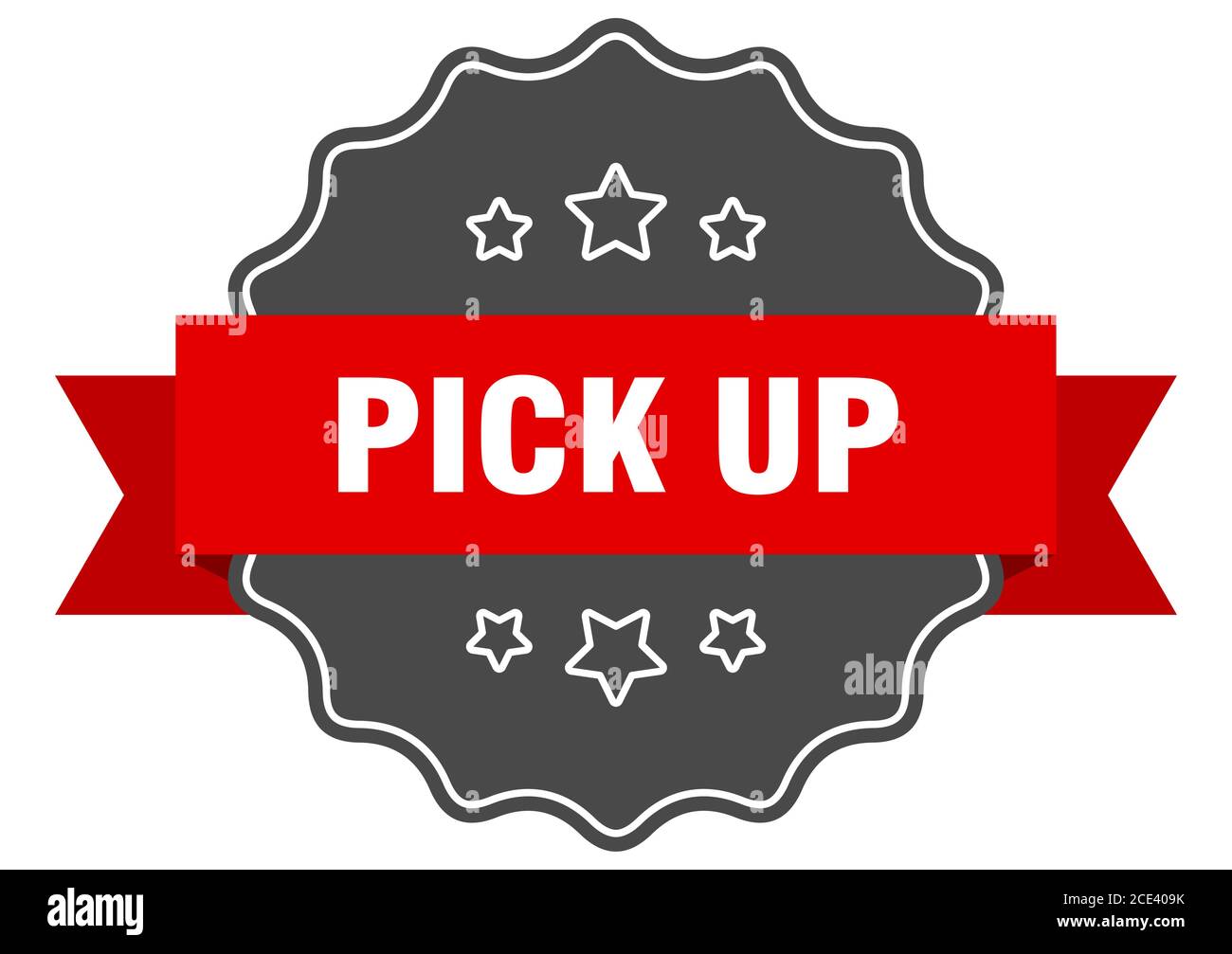 pick up label. pick up isolated seal. Retro sticker sign Stock Vector ...