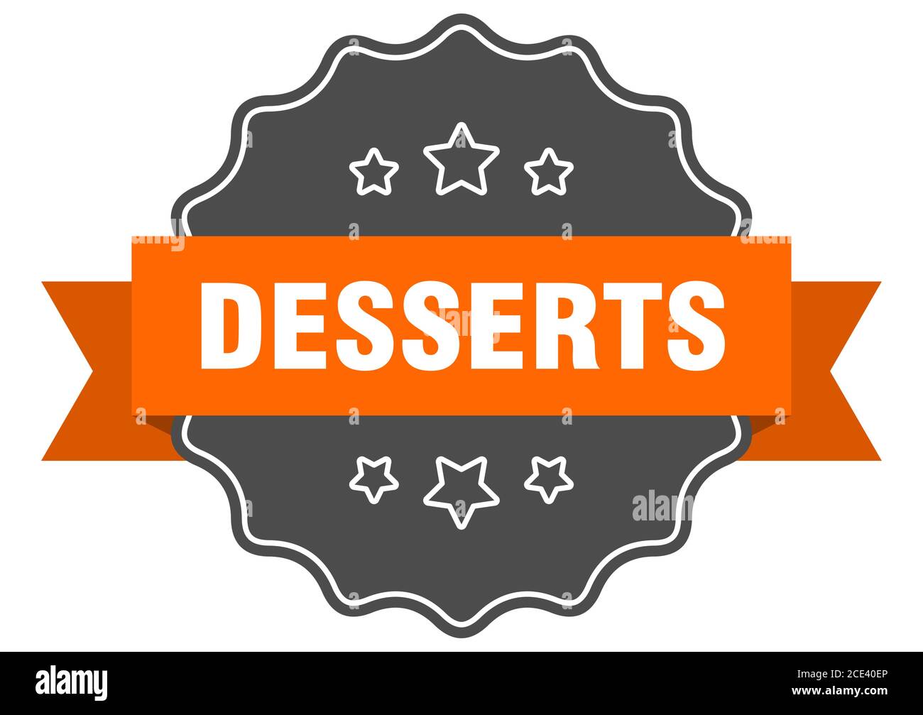 desserts label. desserts isolated seal. Retro sticker sign Stock Vector ...
