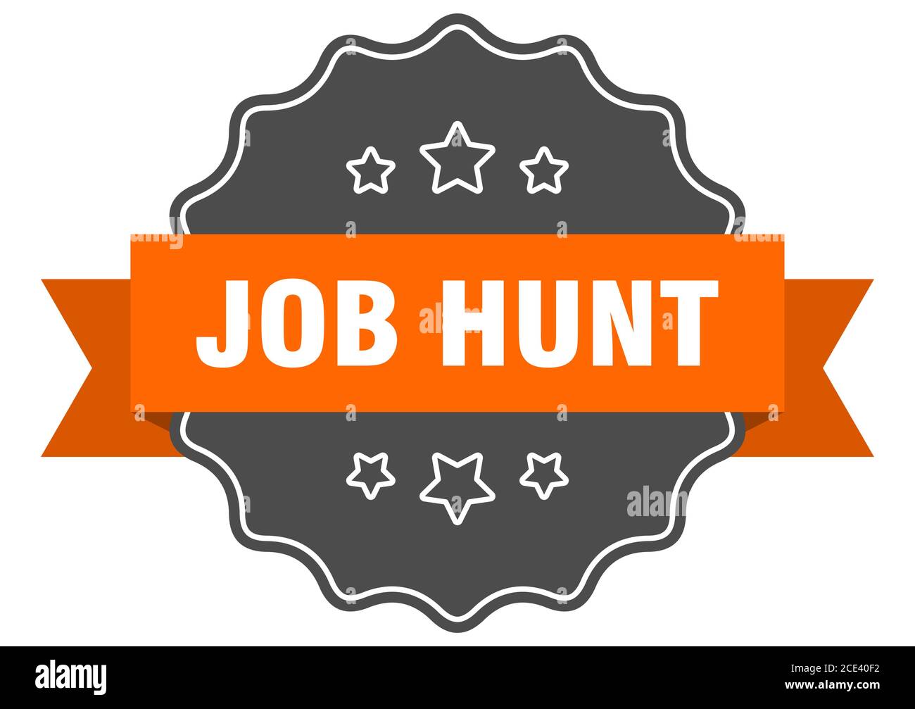 job hunt label. job hunt isolated seal. Retro sticker sign Stock Vector ...