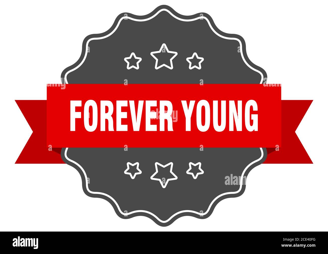 forever young label. forever young isolated seal. Retro sticker sign ...