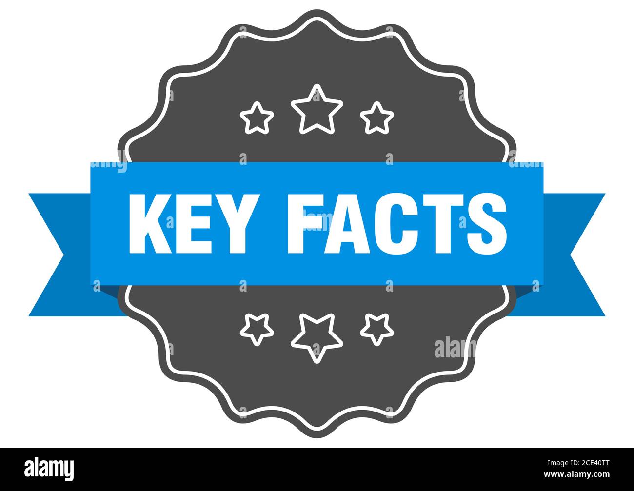 key facts label. key facts isolated seal. Retro sticker sign Stock ...