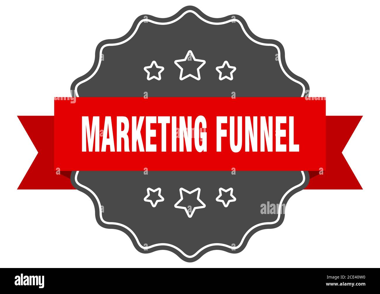 marketing funnel label. marketing funnel isolated seal. Retro sticker ...