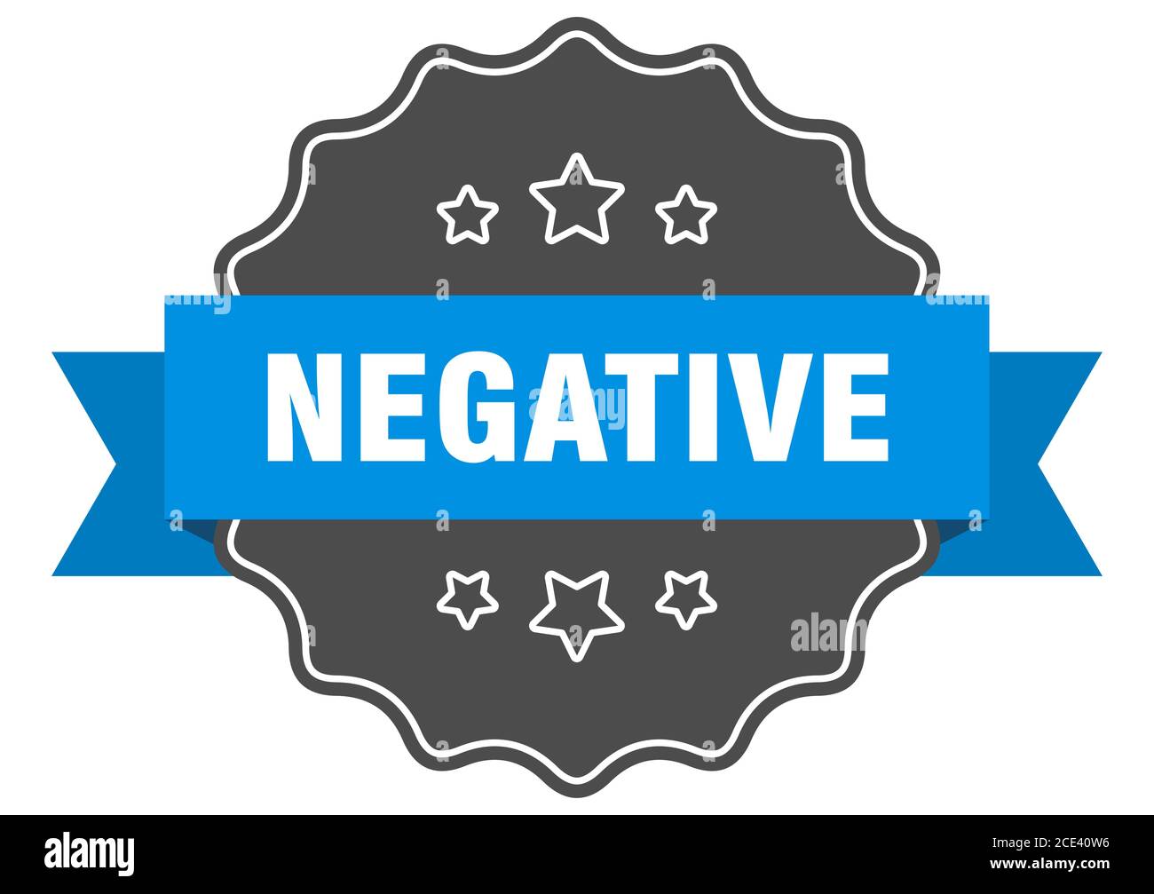 negative label. negative isolated seal. Retro sticker sign Stock Vector ...
