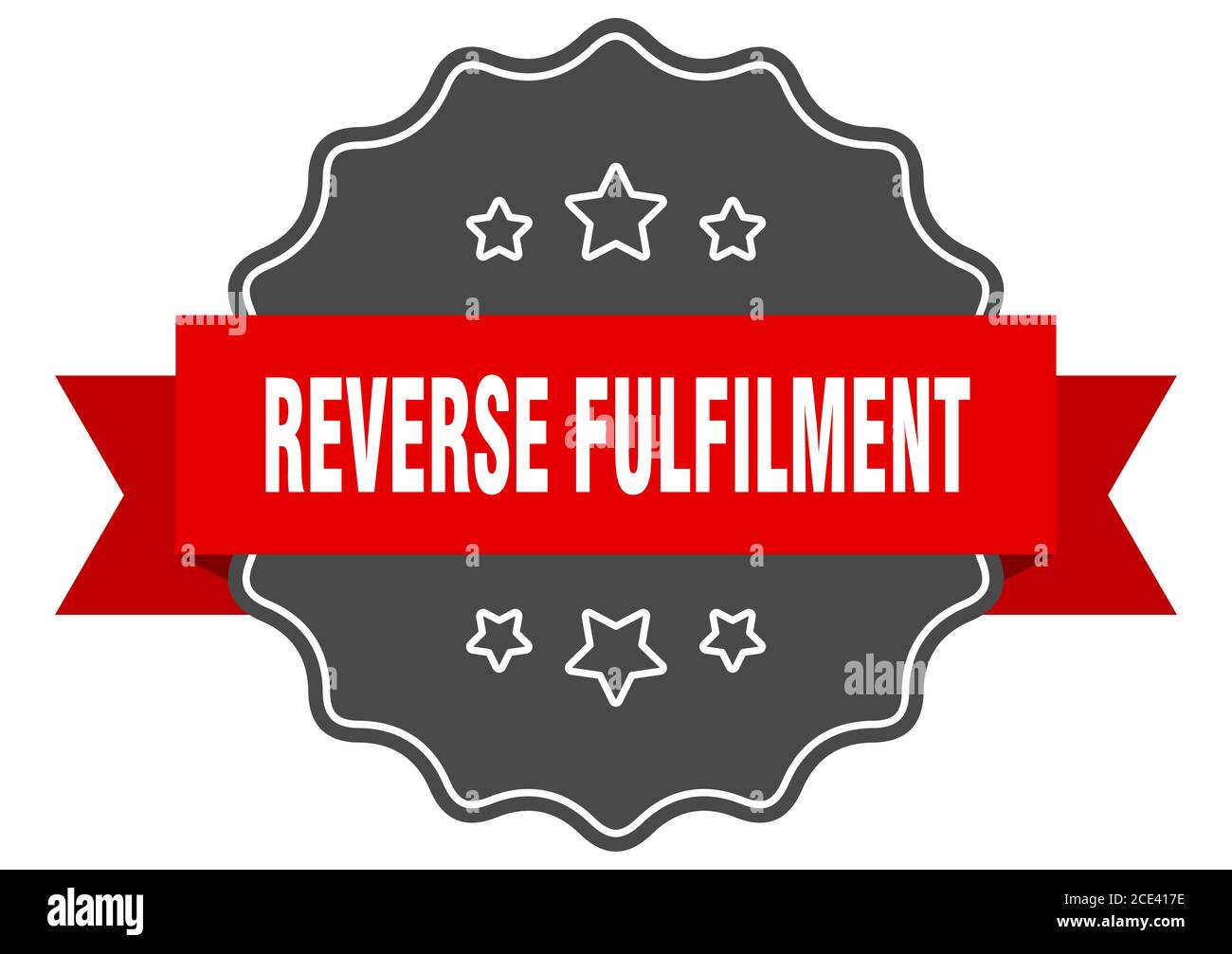 reverse fulfilment label. reverse fulfilment isolated seal. Retro ...