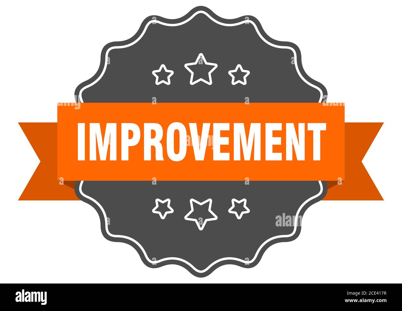 improvement label. improvement isolated seal. Retro sticker sign Stock ...