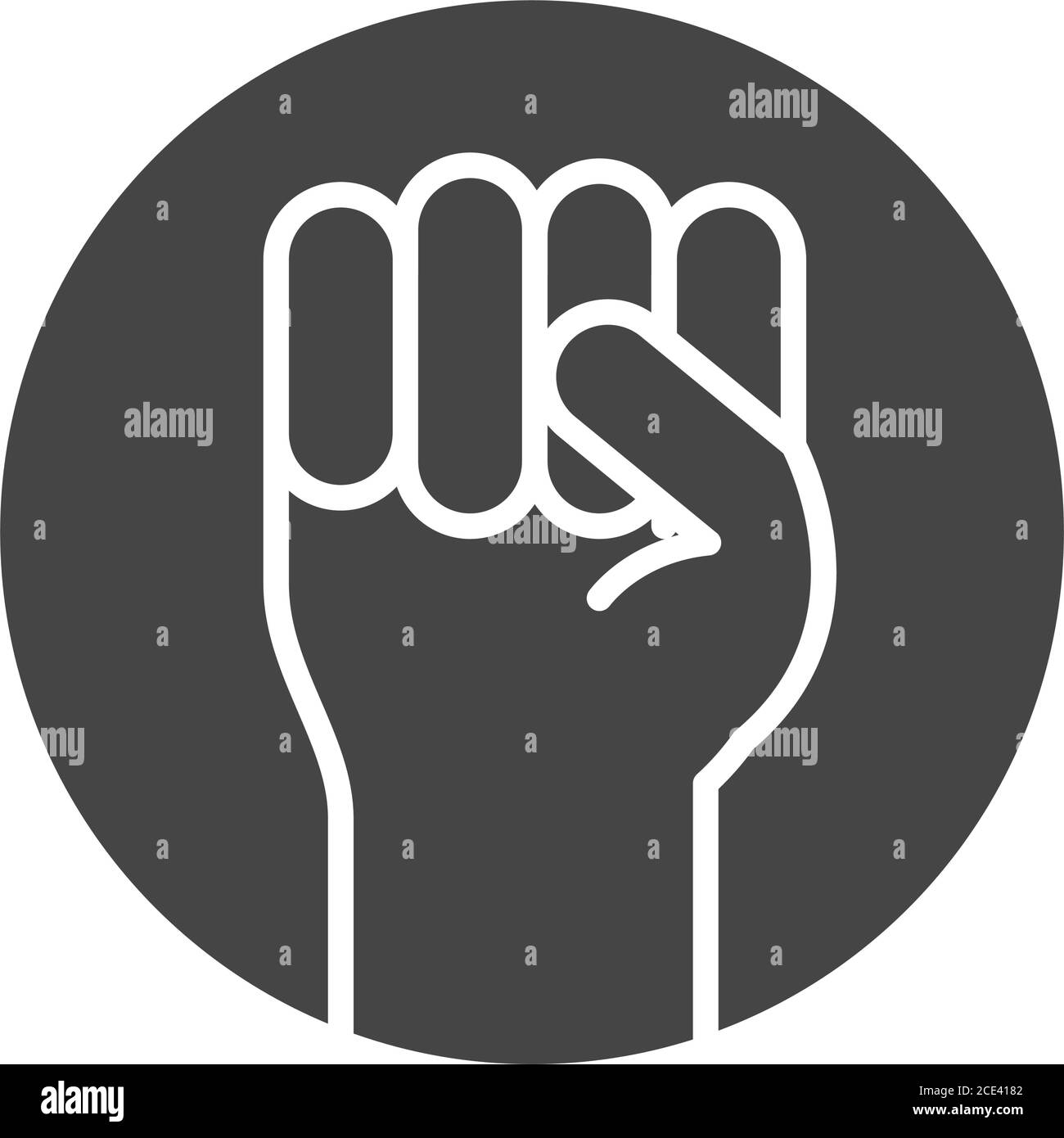 raised hand tolerance, human rights day, silhouette icon design vector ...