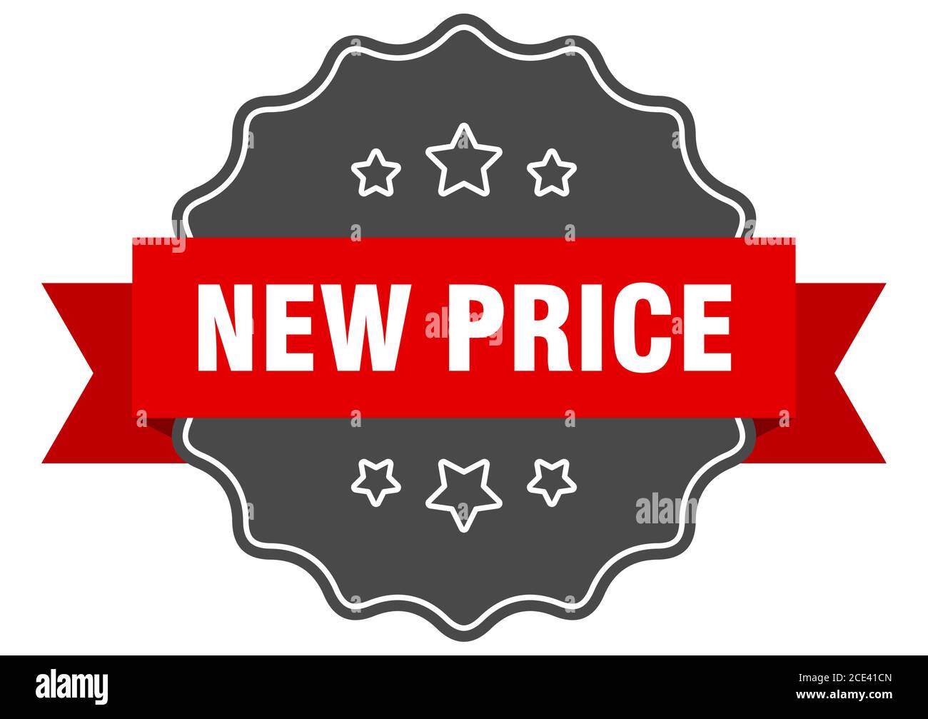 new price label. new price isolated seal. Retro sticker sign Stock ...
