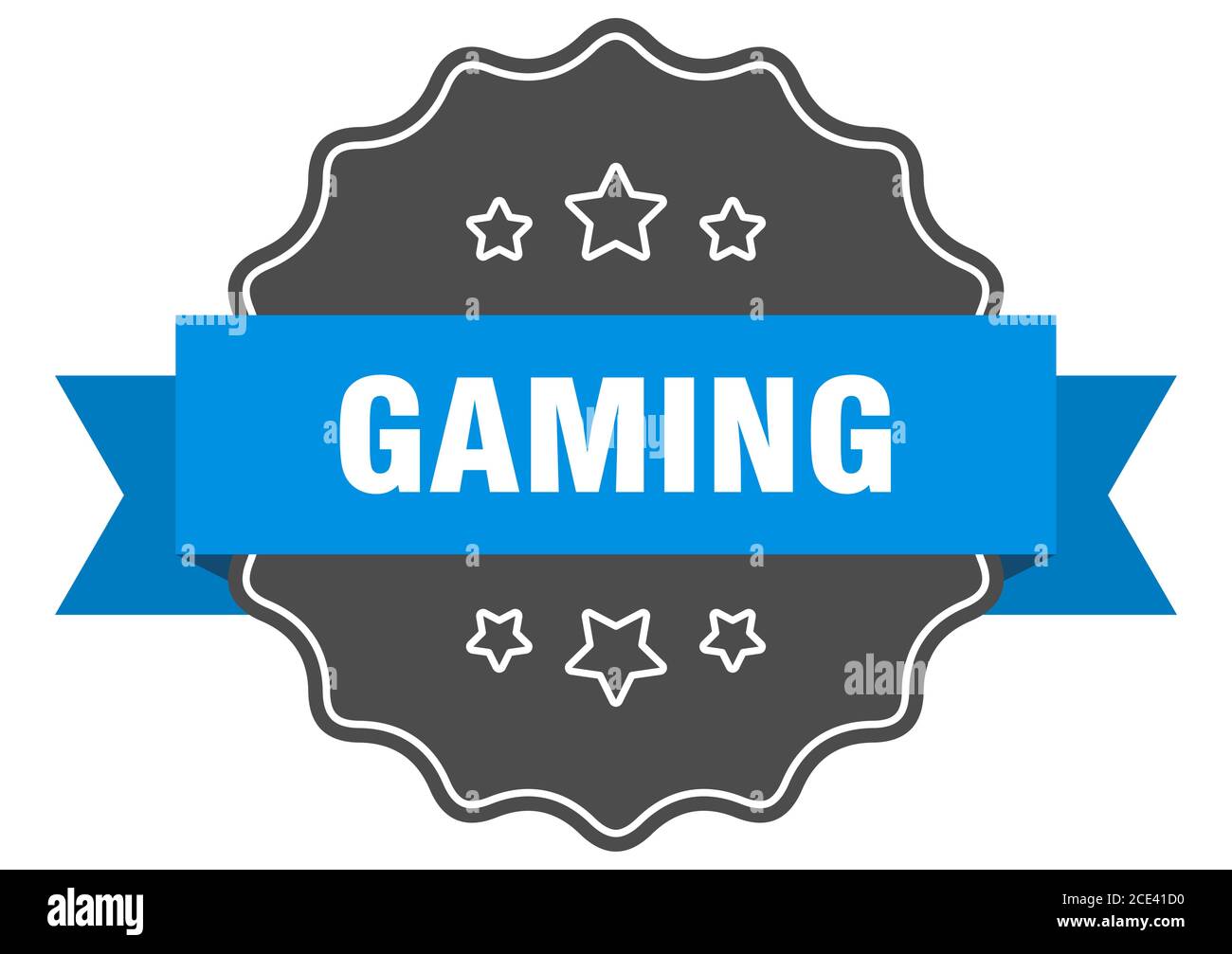 gaming label. gaming isolated seal. Retro sticker sign Stock Vector ...
