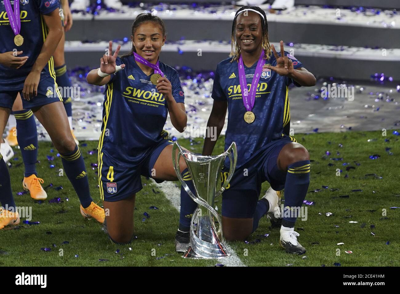 Melvine malard champions league trophy hi-res stock photography and ...