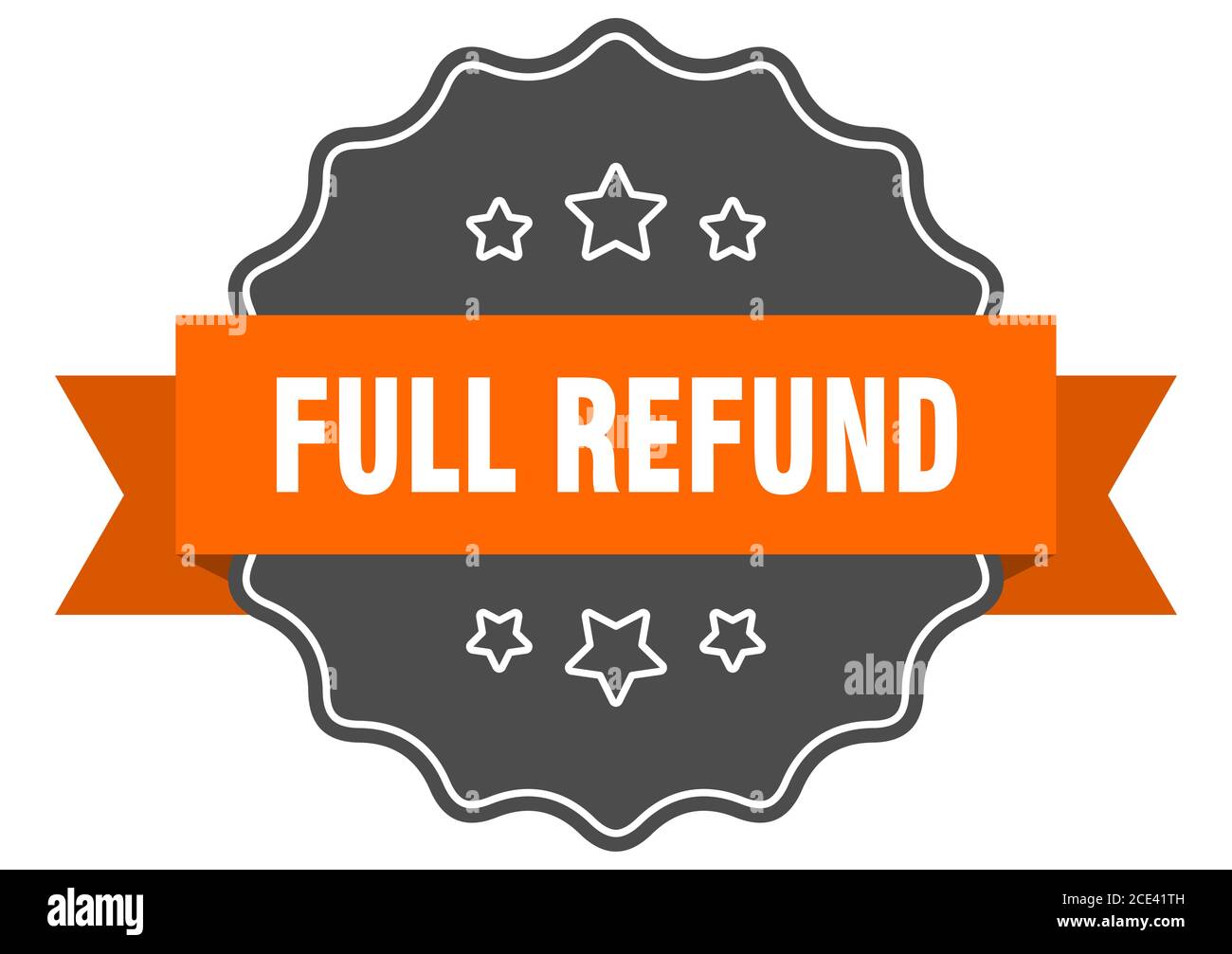 full refund label. full refund isolated seal. Retro sticker sign Stock ...