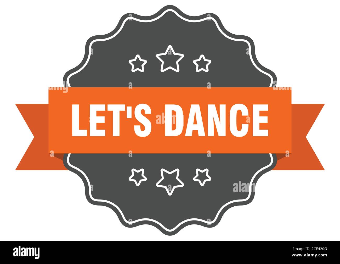 let's dance label. let's dance isolated seal. Retro sticker sign Stock ...