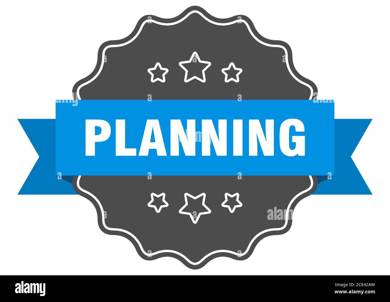 planning label. planning isolated seal. Retro sticker sign Stock Vector ...
