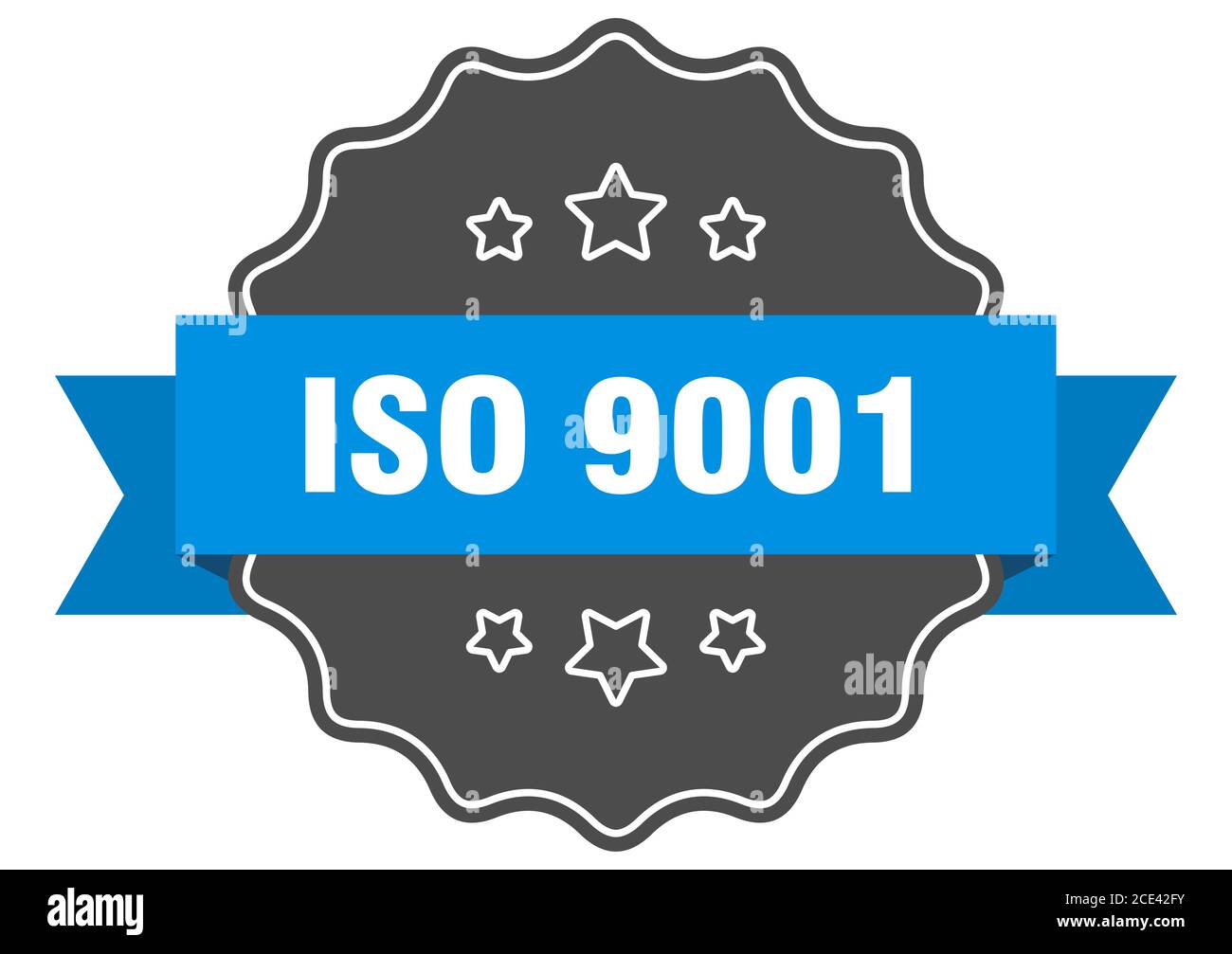 iso 9001 label. iso 9001 isolated seal. Retro sticker sign Stock Vector ...
