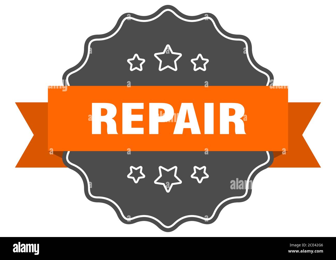 repair label. repair isolated seal. Retro sticker sign Stock Vector ...