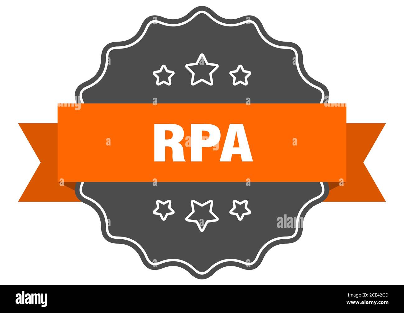 rpa label. rpa isolated seal. Retro sticker sign Stock Vector Image ...