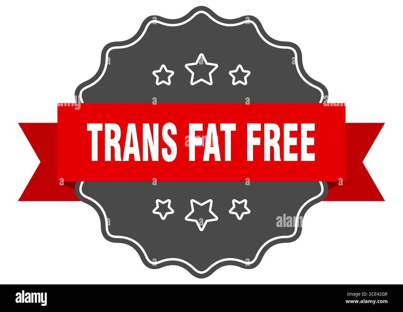 trans fat free label. trans fat free isolated seal. Retro sticker sign ...