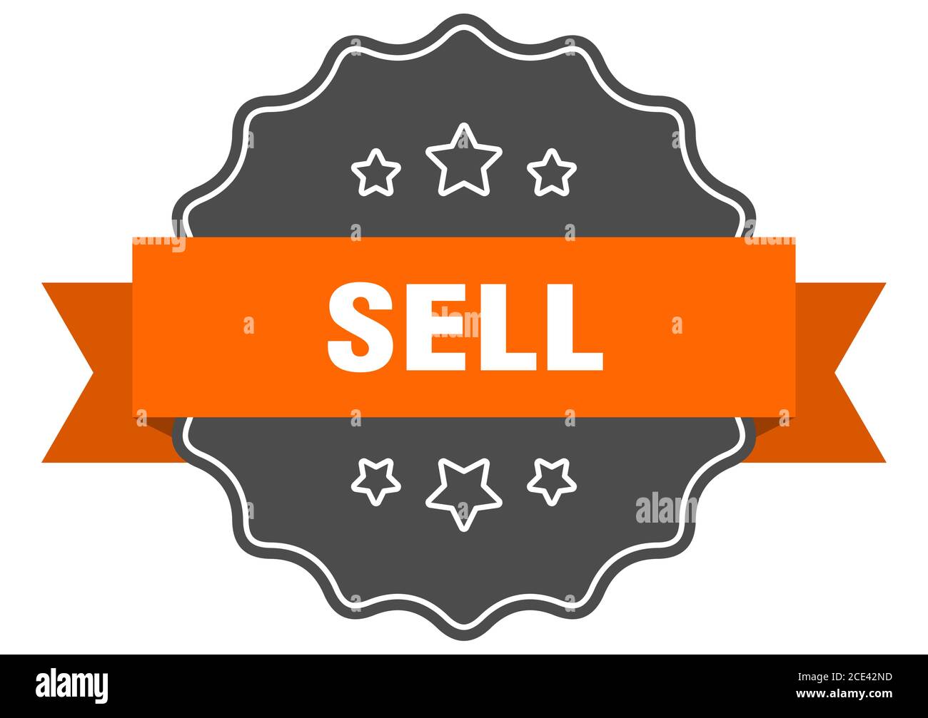 sell label. sell isolated seal. Retro sticker sign Stock Vector Image ...