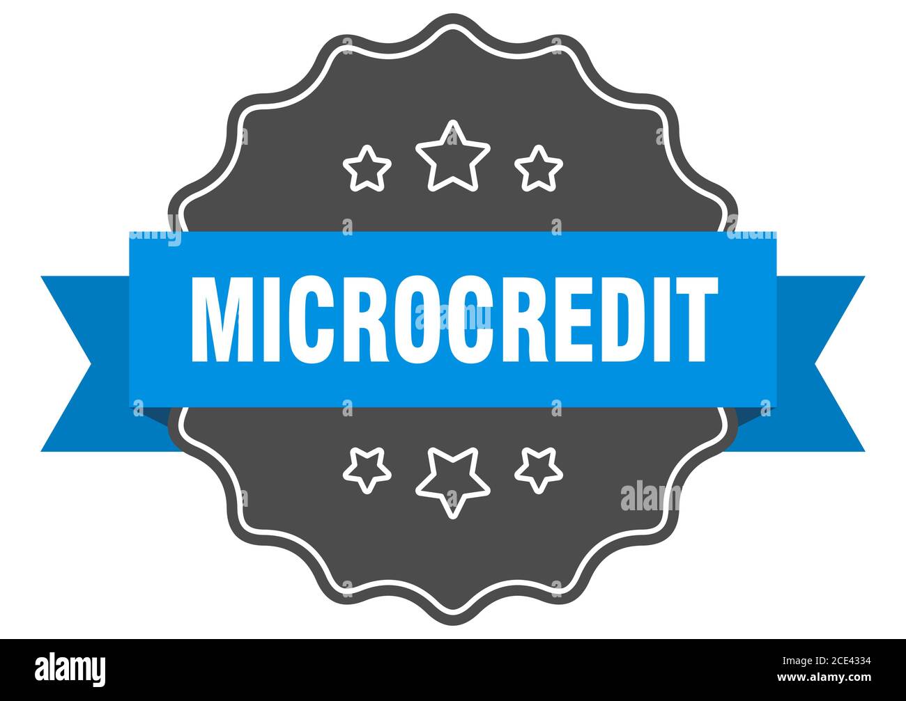 microcredit label. microcredit isolated seal. Retro sticker sign Stock ...