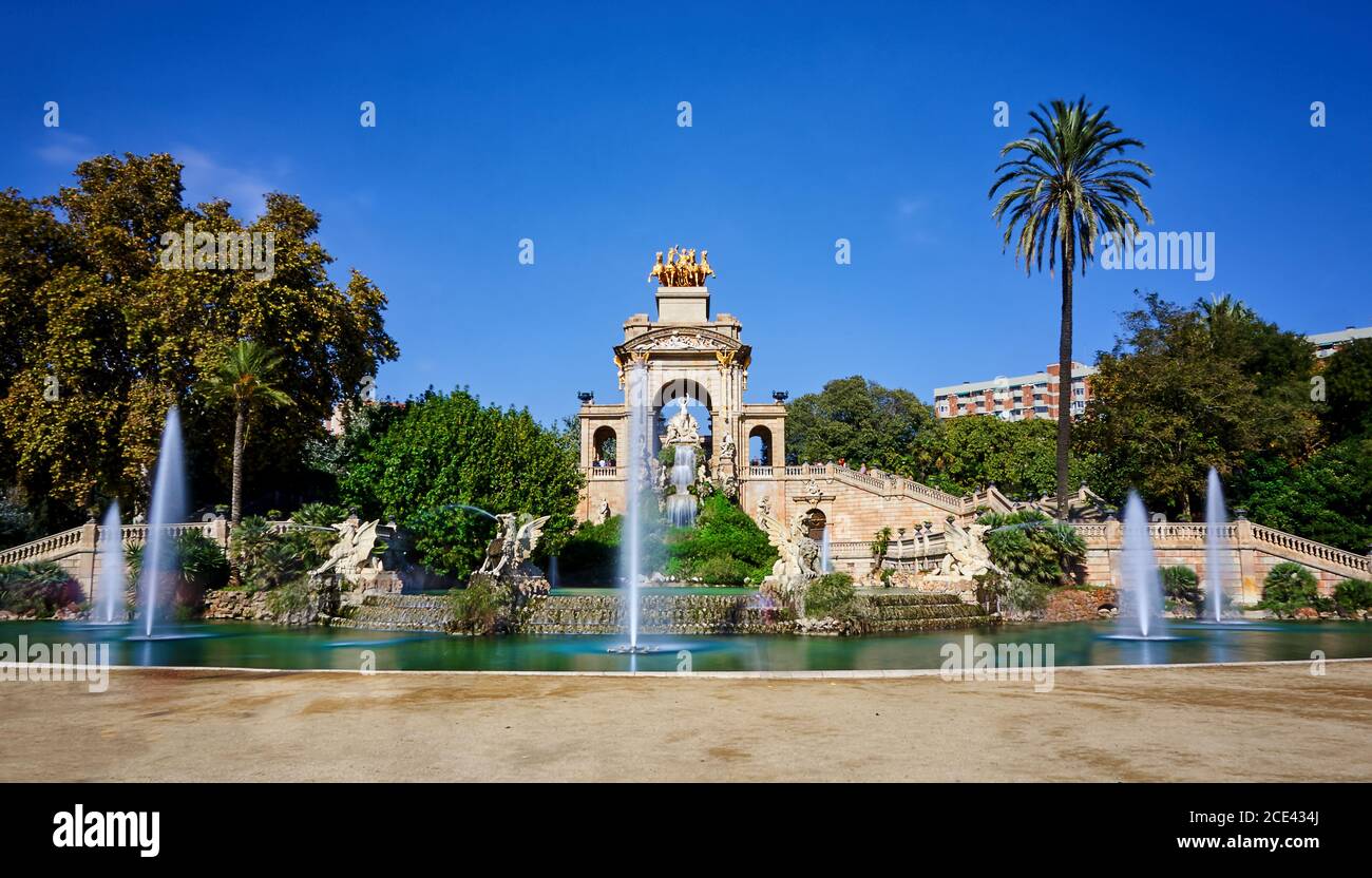 Cascada Monumental in Barcelona, Spain Stock Photo - Alamy