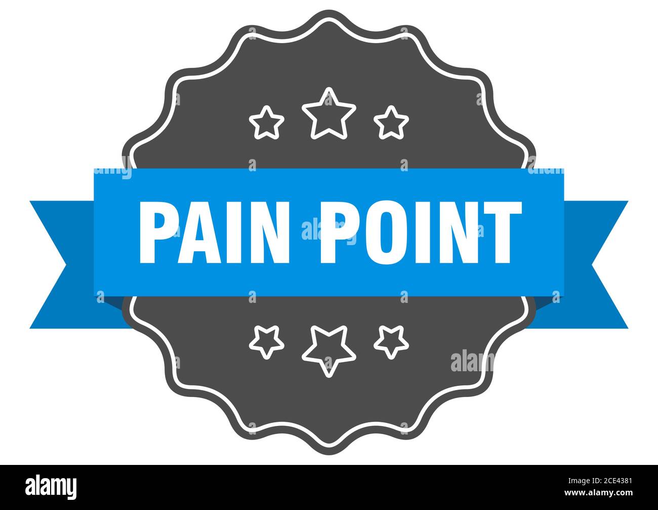 pain point label. pain point isolated seal. Retro sticker sign Stock ...
