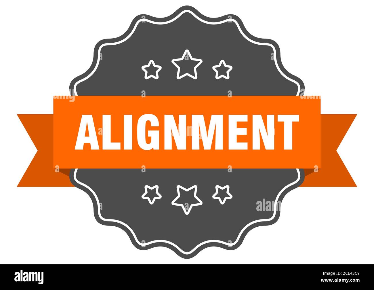 alignment label. alignment isolated seal. Retro sticker sign Stock ...