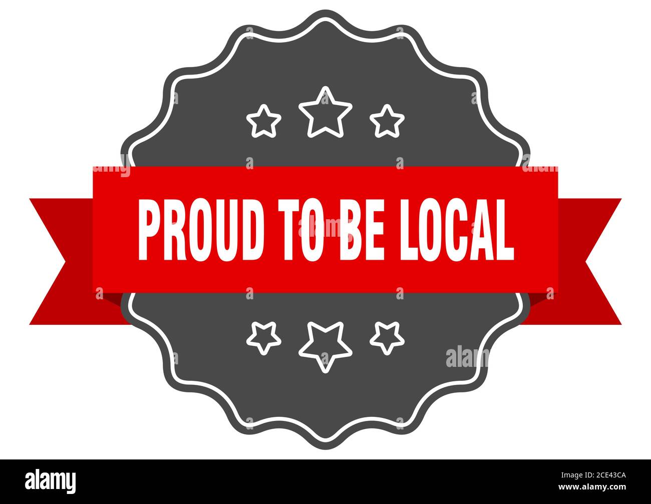 proud to be local label. proud to be local isolated seal. Retro sticker ...