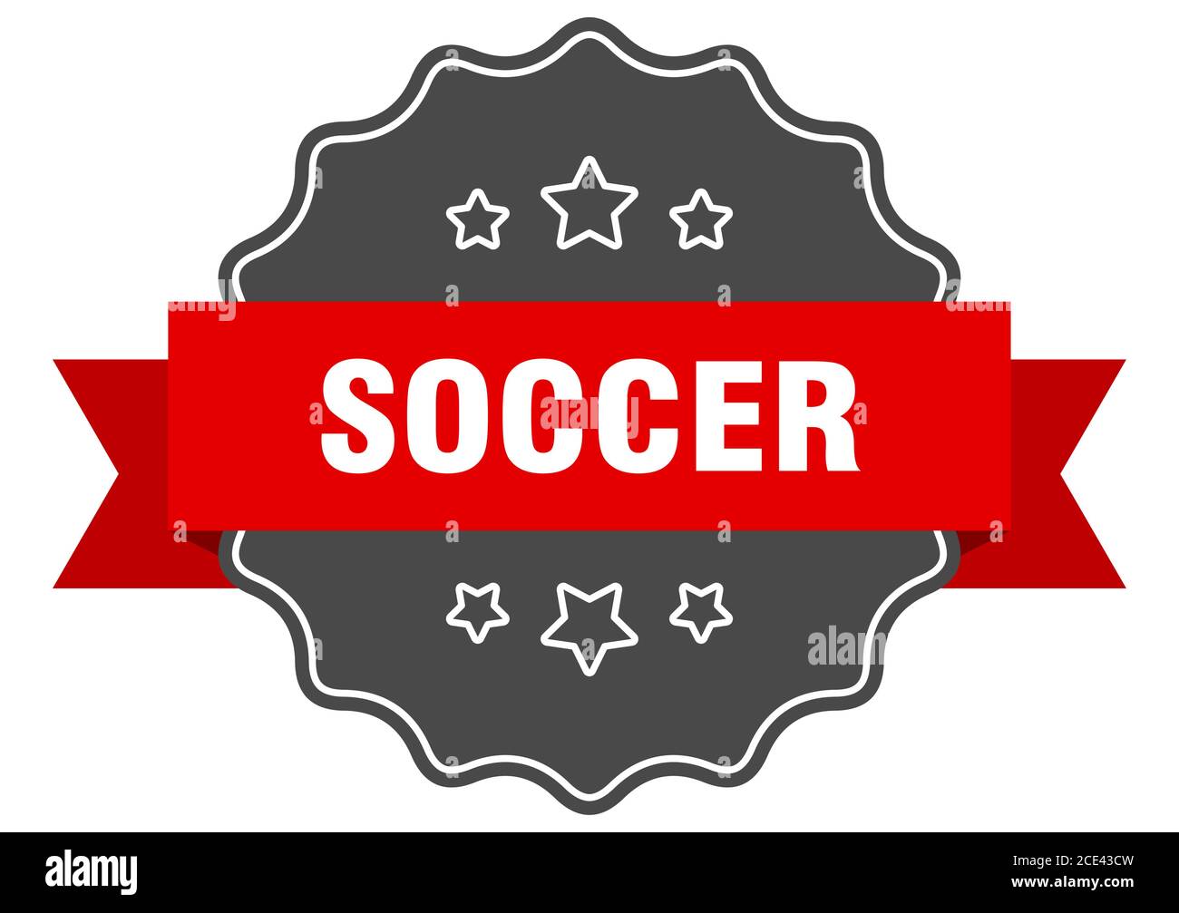 soccer label. soccer isolated seal. Retro sticker sign Stock Vector ...