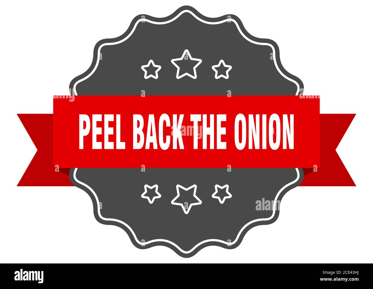 peel back the onion label. peel back the onion isolated seal. Retro ...