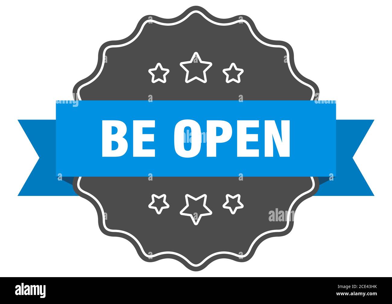 be open label. be open isolated seal. Retro sticker sign Stock Vector ...