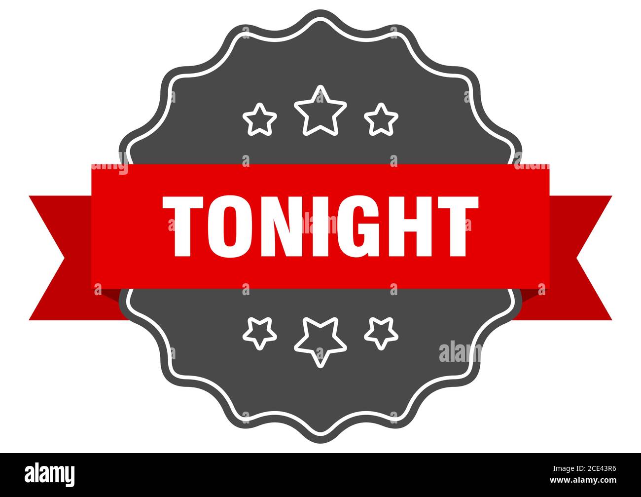 tonight label. tonight isolated seal. Retro sticker sign Stock Vector ...