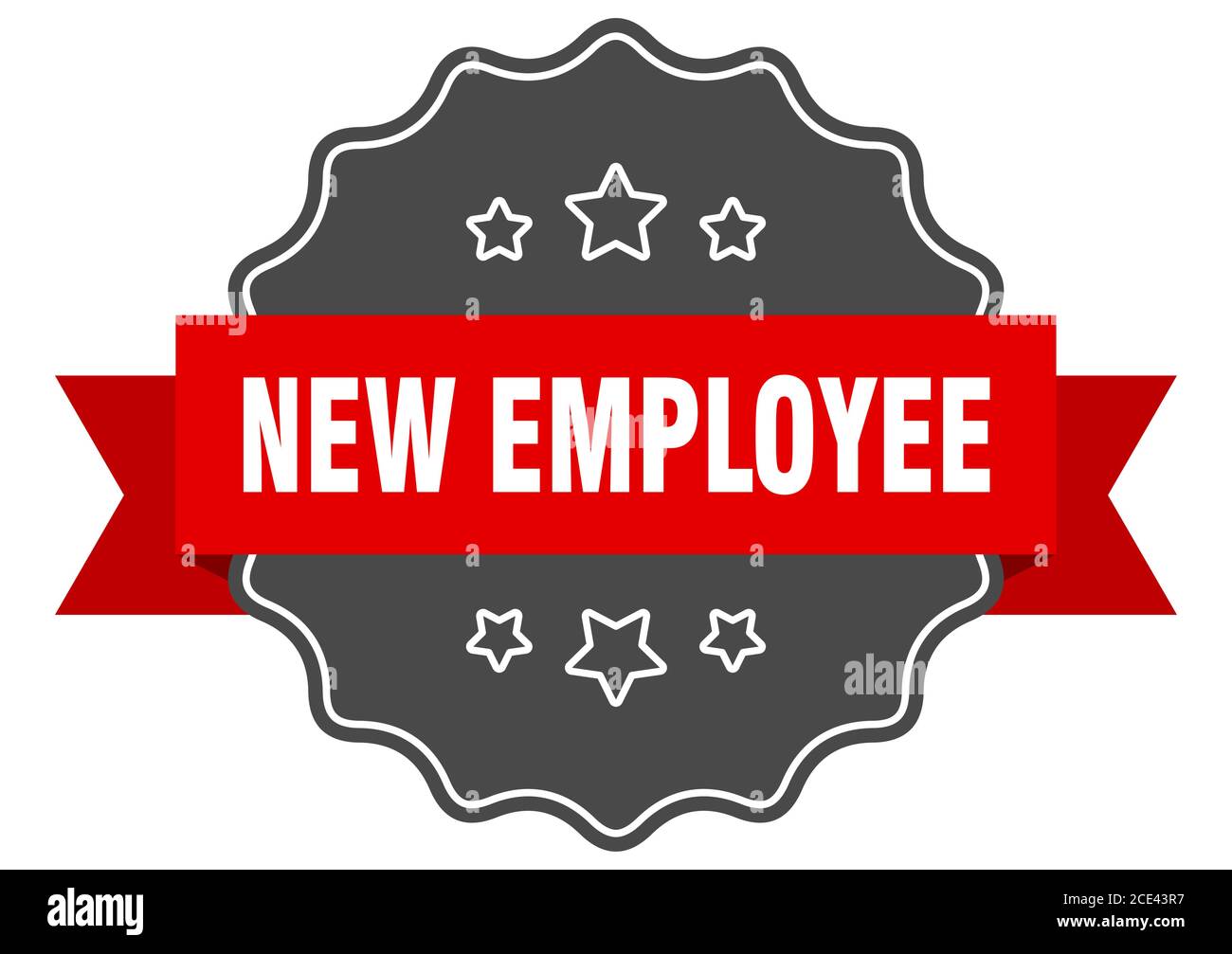 new employee label. new employee isolated seal. Retro sticker sign ...
