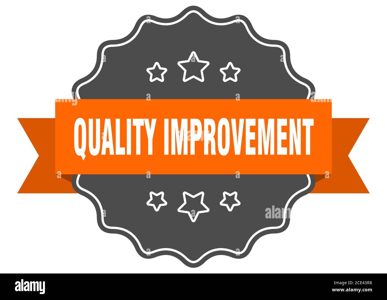 quality improvement label. quality improvement isolated seal. Retro ...