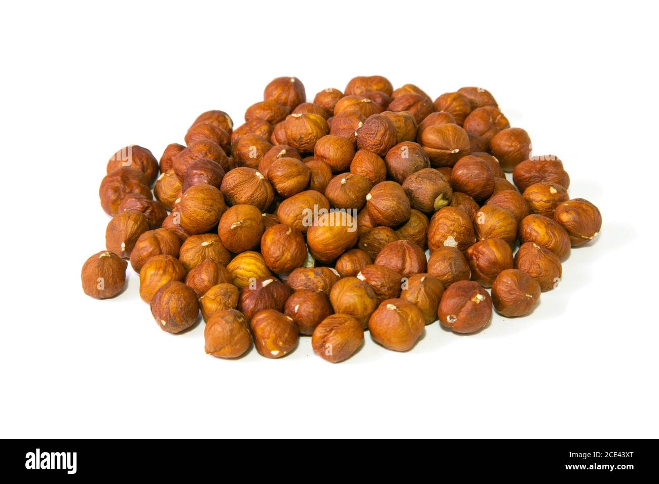 Hazelnuts nut isolated on the white background. Front views Stock Photo ...
