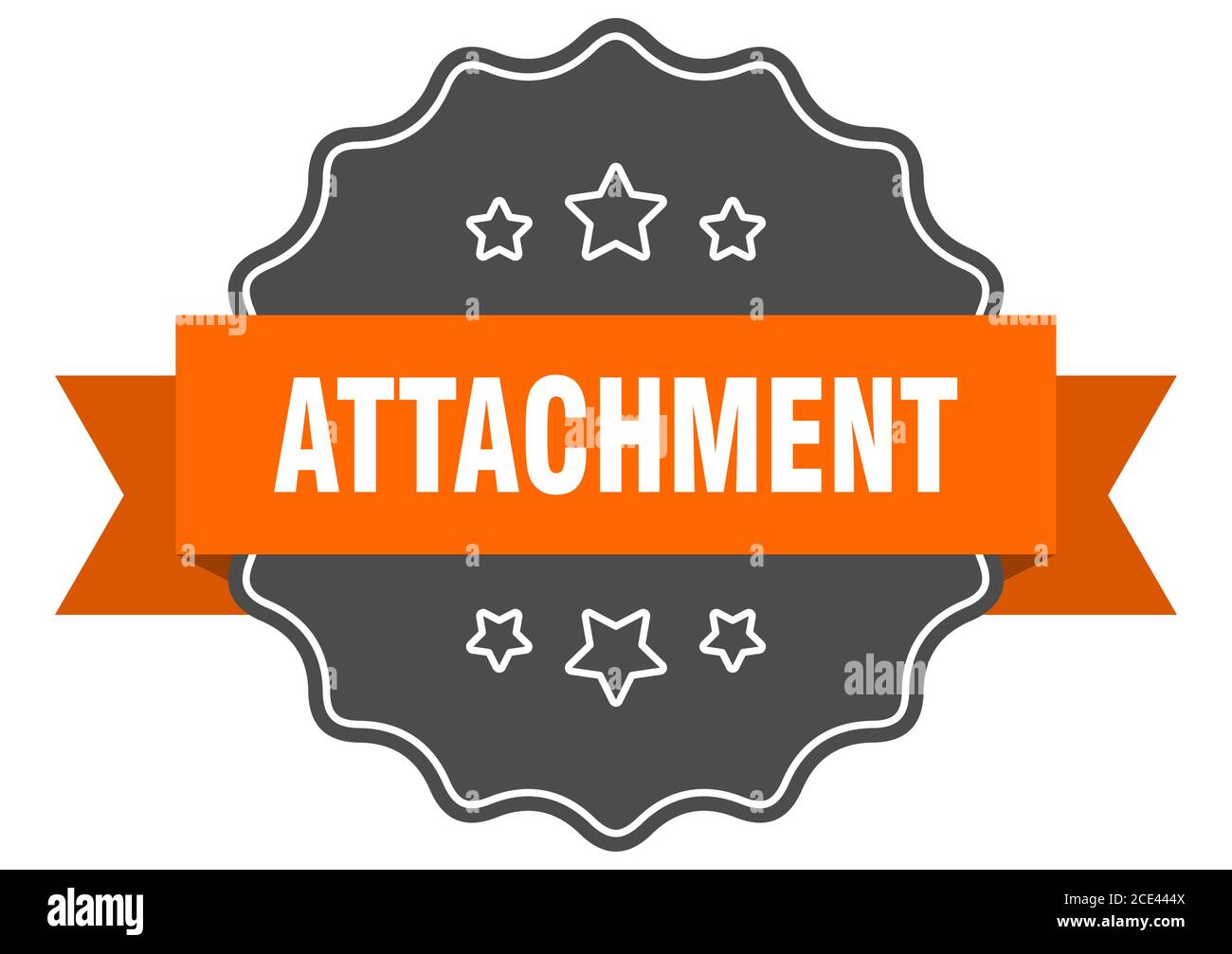 attachment label. attachment isolated seal. Retro sticker sign Stock ...