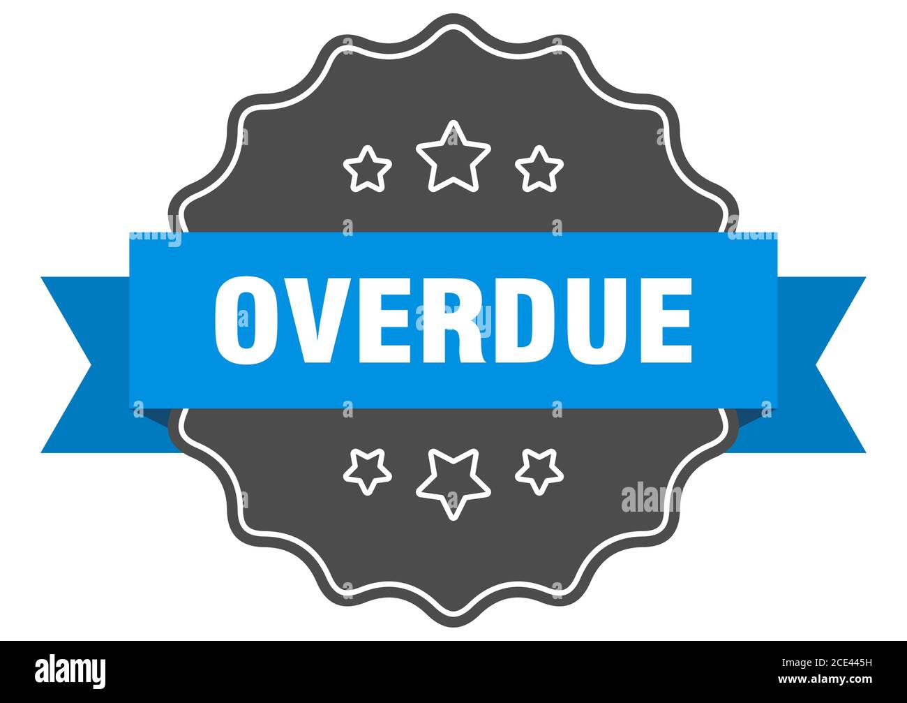 overdue label. overdue isolated seal. Retro sticker sign Stock Vector ...