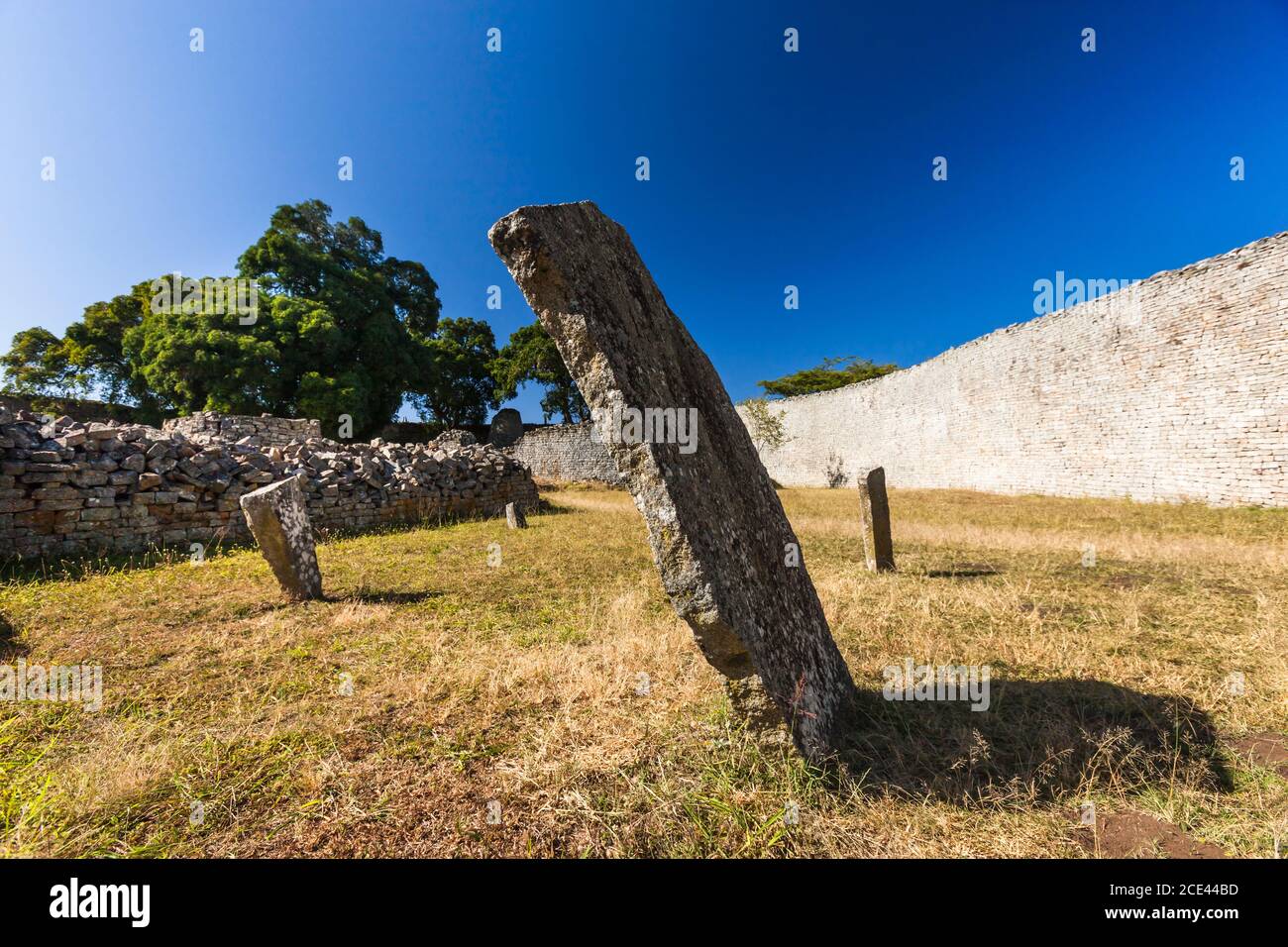 Great Zimbabwe ruins, courtyard of main structure "the Great Enclosure ...